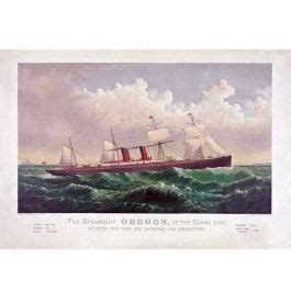 The Steamship Oregon Of The Cunard Line 1884