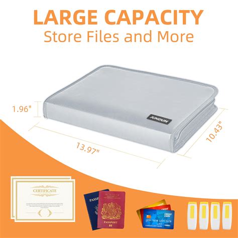 Snapklik Com JUNDUN Accordion File Organizer Fireproof Accordion Folder