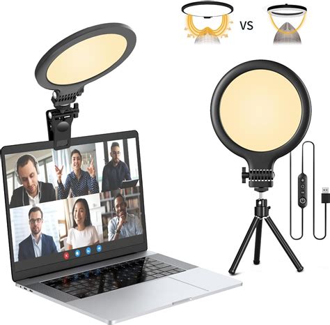 Led Ring Light For Computer Video Conference Lighting Kit K K Dimmable Selfie Ring