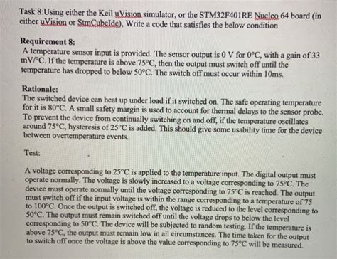 Task 8using Either The Keil Uvision Simulator Or