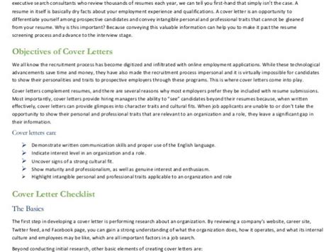 Cover Letter Dos And Donts Resume Cover Letters The Whys The Dos And