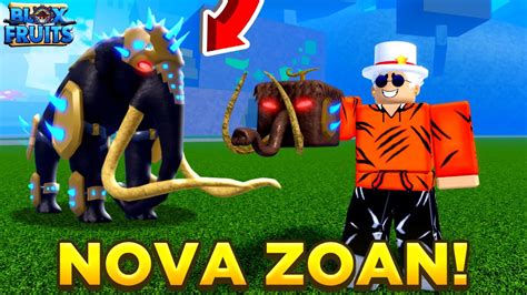 TESTEI A NOVA FRUTA MAMUTE ZOAN DA UPDATE DO BLOX FRUITS FAN MADE