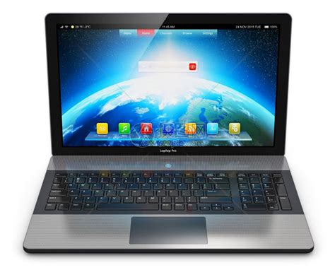 具有创意的抽象移动pc计算机网络技术和互联通信概念3d演示现代铝业笔记本电脑或金属银办公室笔记本与白色背景上孤立的应用程序图标和高清图片下载 正版图片304649803 摄图网