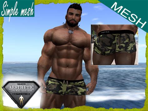 Second Life Marketplace Sm Camo Swimsuit Aesthetic