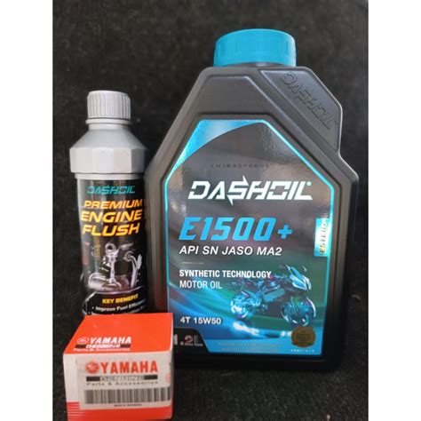 DashOil Ester E T W L Semi Synthetic SN Motorcycle Engine Oil Minyak Hitam