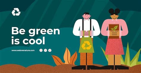 Free Psd Environmental Conservation Action Youtube Cover Template