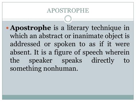 Apostrophe Figure Of Speech Examples Nehru Memorial