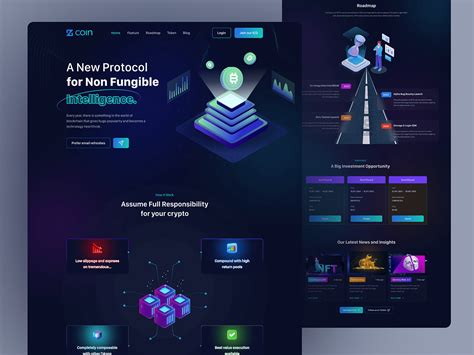 Blockchain Website UI Design Behance