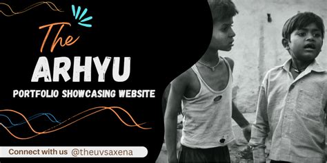Github Theuvsaxena Arhyuportfolios Arhyu Is A Website For Content Creators To Showcase Their
