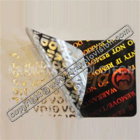 Custom Made Polyester Security Void Labels Packaging Type Sheet At Rs 045piece In Bengaluru