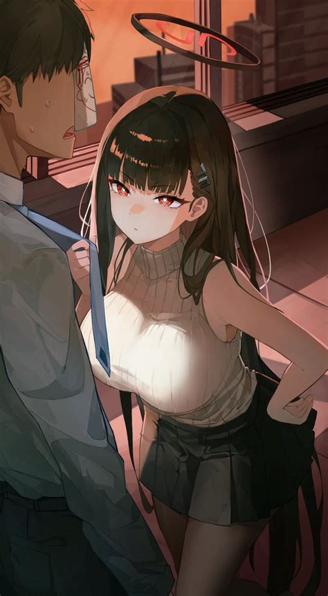 Sensei Doodle Sensei And Rio Blue Archive Drawn By Yugeonu Danbooru