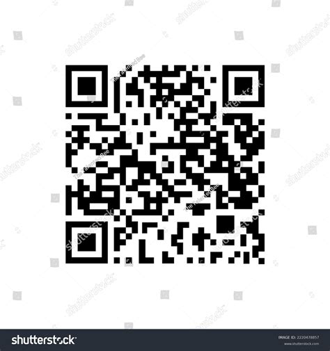 Qr Code Sample Smartphone Scanning Qr Stock Vector Royalty Free