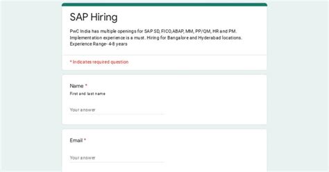 Sreedevi Suresh On Linkedin Sap Hiring
