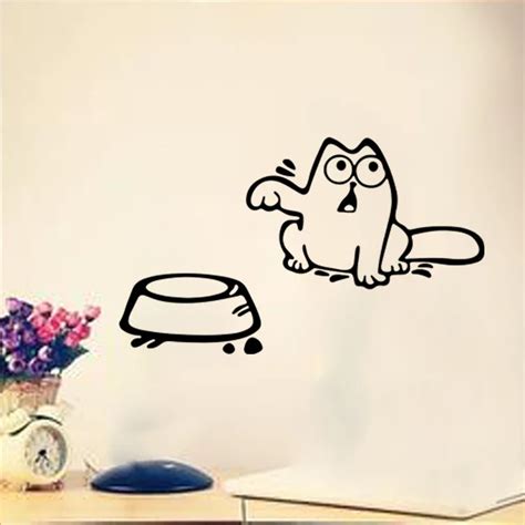 Hungry Simons Cat Bowl Jdm Decal Funny Gas Fuel Tank Cap Cover Vinyl