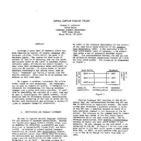 Natural Language Database Updates Acl Anthology