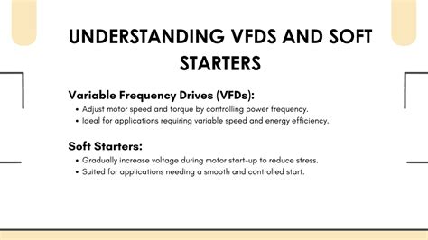 PPT Variable Frequency Drives VFDs Vs Soft Starters PowerPoint