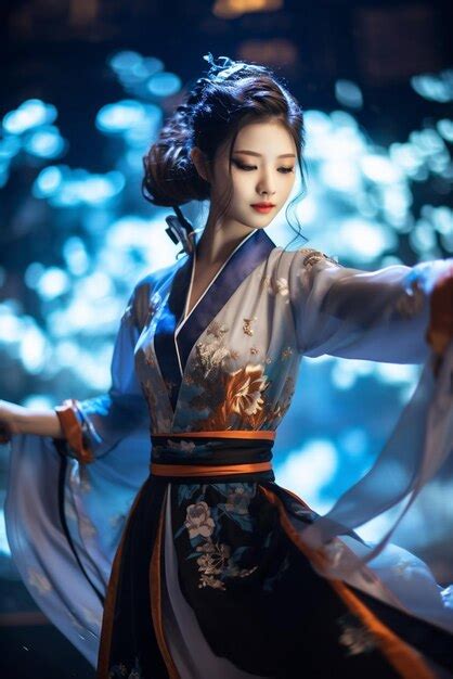 Premium Photo Strong Sence Of Dynamic Girl