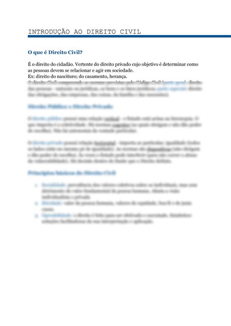 SOLUTION Introdu O Ao Direito Civil Studypool