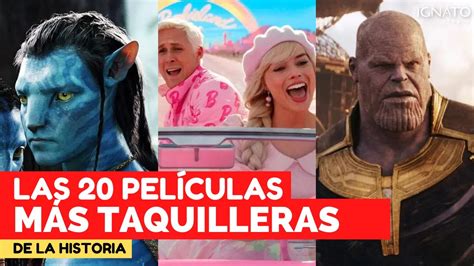 Las 20 PelÍculas MÁs Taquilleras De La Historia Actualizado 2024