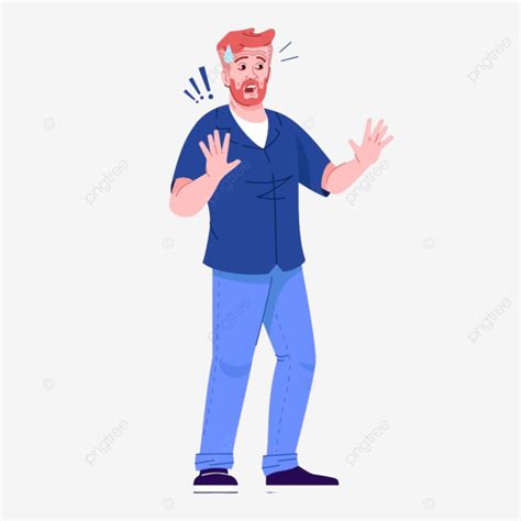 Afraid Person Clipart Outline