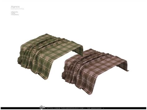 Severinkas Agnes Bed Blanket Sims 4 Bed Blanket Messy Bed Sims 4