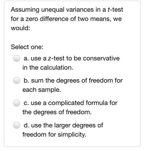 Solved Two Sample Hypothesis Testing