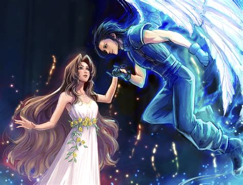 Aerith X Zack Art By Xriviia Rfinalfantasy