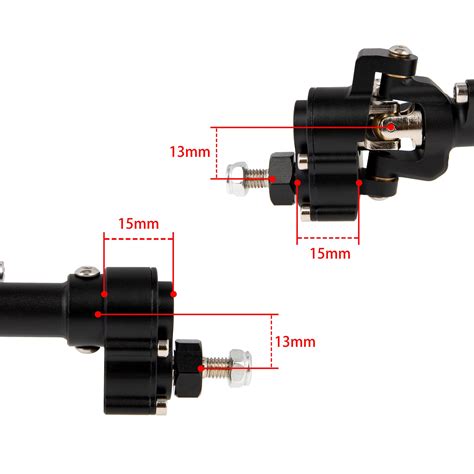 Meus Racing Metal Scx10 Axles Front And Rear Portal Axles For Axial Sc
