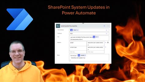 system updates in sharepoint from power automate using the