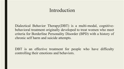 Cognitive Behavioral Therapy Vs Dialectical Behavior Therapy Sovrny