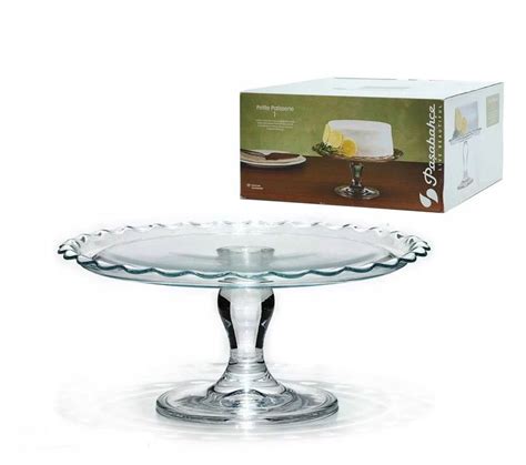 PATERA SZKLANA NA NÓŻCE CIASTO TORT OWOCE 26CM 96953 Cena Opinie