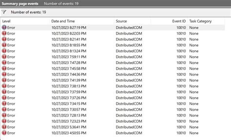Getting Event 10010 Errors Since Update Of Microsoft Community