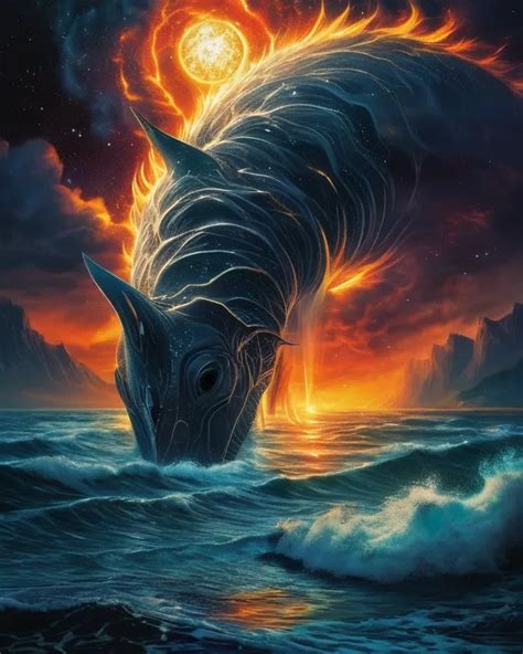 Drown Ocean Drain Sky Wash Color From AI Photo Generator Starryai