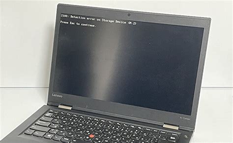 ThinkPadがDetection error on Storage Device M 2 により起動せずエラーの状況と復旧した対応