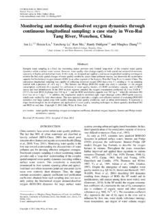 Monitoring And Modeling Dissolved Oxygen Monitoring And Modeling Dissolved Oxygen Pdf PDF PRO