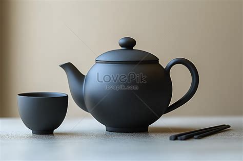 찻주전자와 찻잔 세트 사진 무료 다운로드 Lovepik