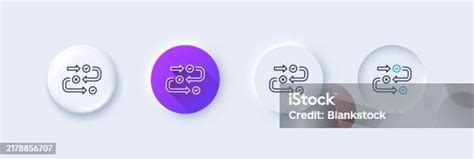 설문조사 진행선 아이콘입니다 알고리즘 기호입니다 선 아이콘 벡터 0명에 대한 스톡 벡터 아트 및 기타 이미지 0명 3차원 형태 고급 Istock