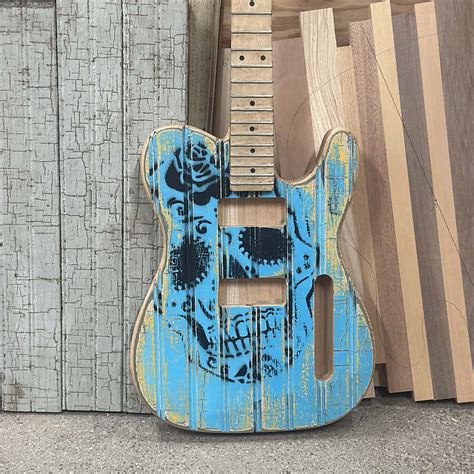 Shc Dia De Los Tele Style Barncaster Reclaimed Barn Reverb