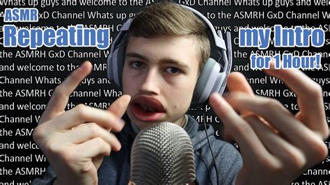Asmr Repeating My Intro For 1 Hour Hand Sounds Finger Fluttering