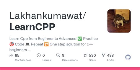 GitHub Lakhankumawat LearnCPP Learn Cpp From Beginner To Advanced