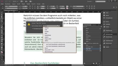 efficient use of find and replace in indesign