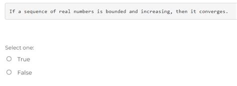 Solved If A Sequence Of Real Numbers Is Bounded And