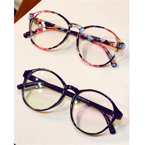Vintage Unisex Round Eyeglass Frame Glasses Retro Spectacles Clear Lens