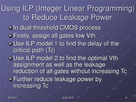 ppt leakage power reduction techniques powerpoint presentation free