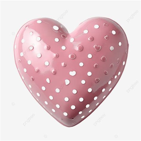 물방울 무늬가 있는 핑크색 하트 장식 또는 식용 품목 분홍색 마음 물방울 무늬 Png 일러스트 및 이미지 에 대한 무료 다운로드 Pngtree