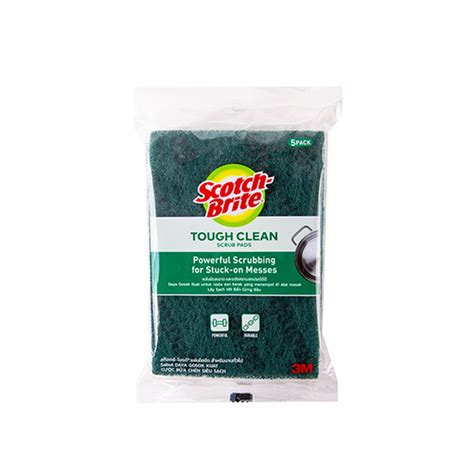 Scotch Brite สก็อตช์ไบรต์ ใยขัดแผ่นเดี่ยวเล็ก ขนาด 4x6 นิ้ว แพ็ค 5