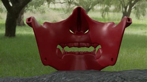 Stl File Samurai Mask・3d Printable Model To Download・cults
