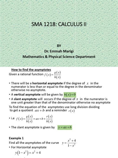 Calculus 2 Batch 1 Questions And Solved Problems Pdf Asymptote