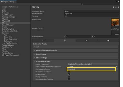 Unityで開発したwebglをワードプレスの投稿記事に乗せて公開する方法を解説 ナノハビノート