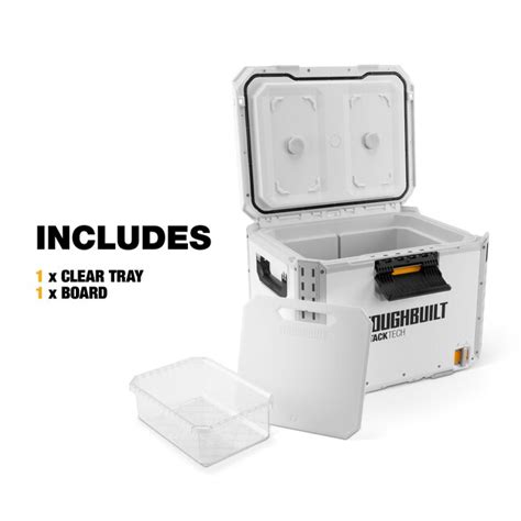 Toughbuilt Stacktech Xl White 38 Quarts Hard Insulated Chest Cooler